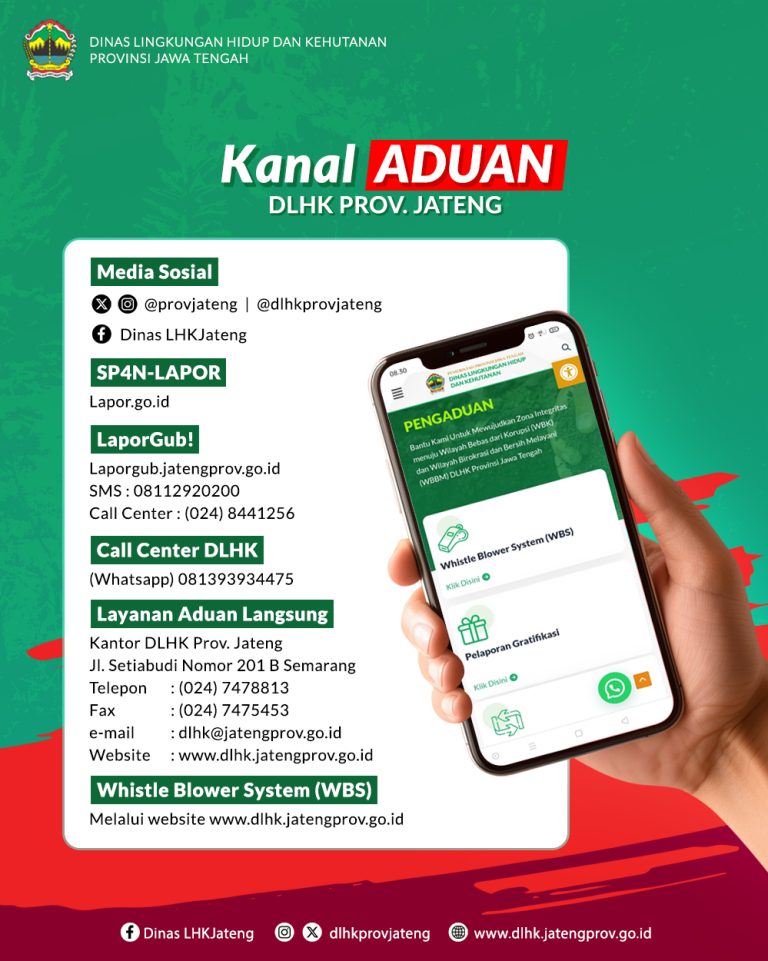 Kanal Aduan DLHK Prov. Jateng – DLHK Jateng